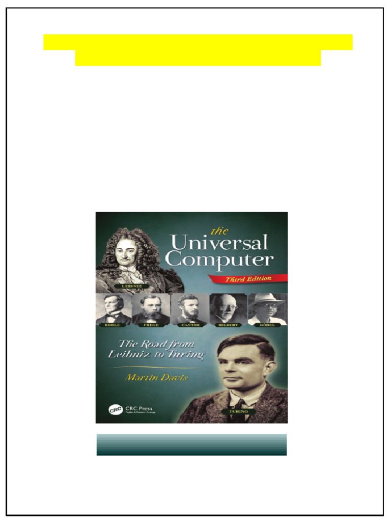 The Universal Computer: The road from Leibniz to Turing Third Edition ...