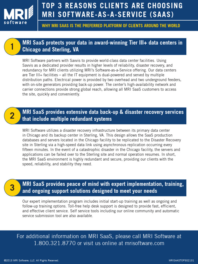 Why Clients Choose MRI SaaS Solutions | PDF | Software As A Service ...