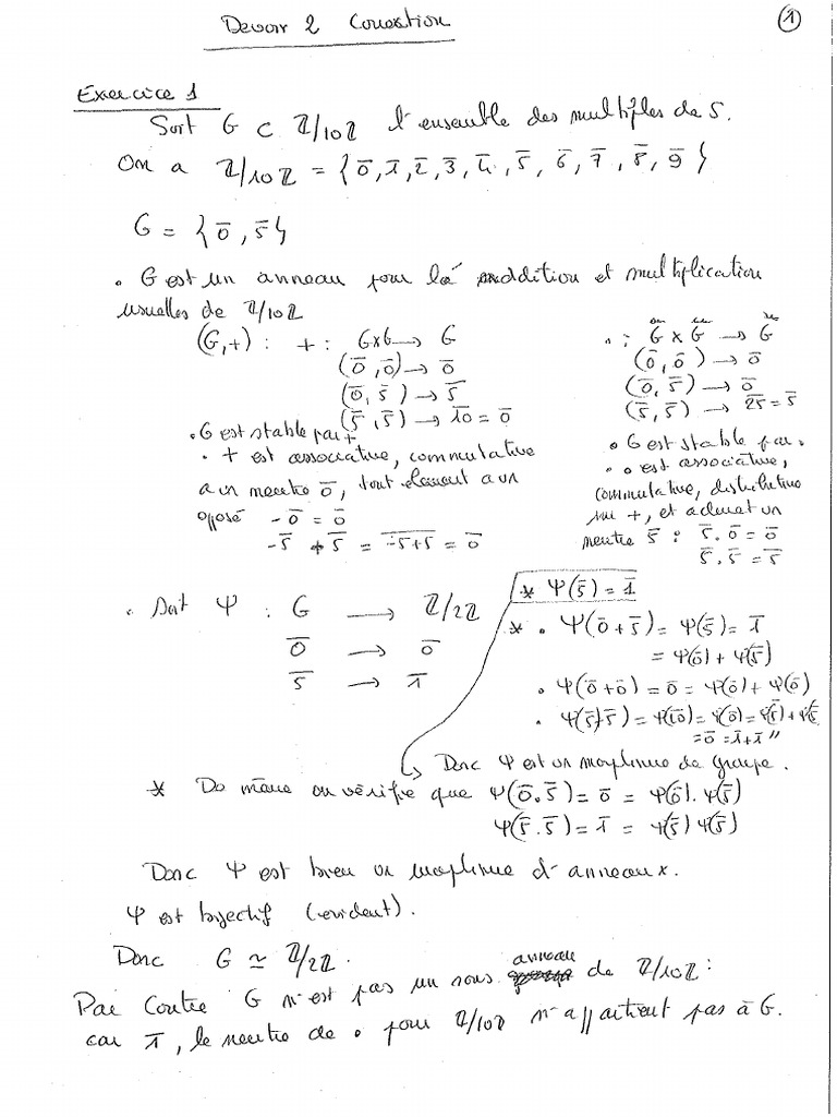 20 Correction Devoir 2 | PDF
