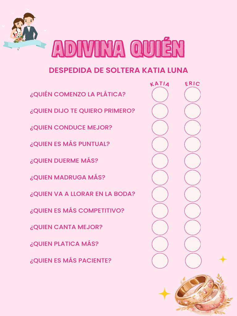 Adivina Quien Katia | PDF