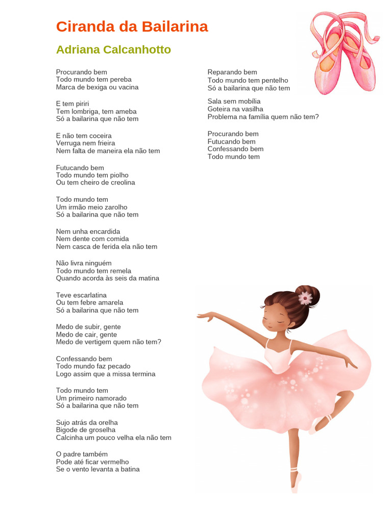 Ciranda da Bailarina: Letras e Temas | PDF