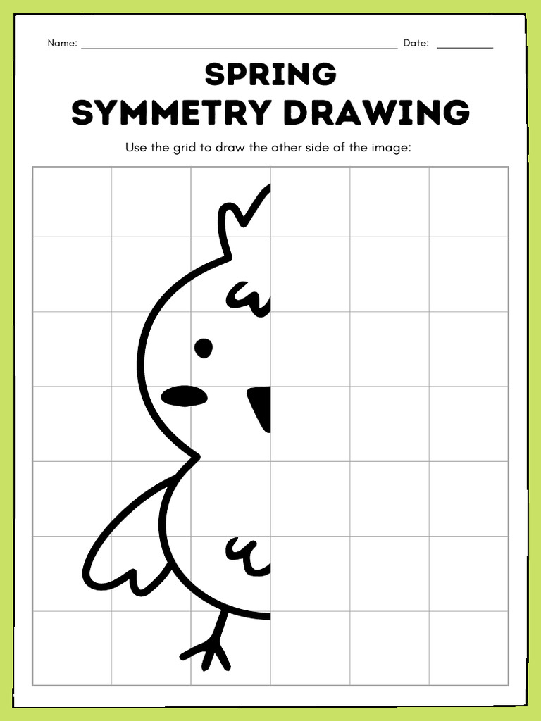 Spring Symmetry Drawings Maths | PDF