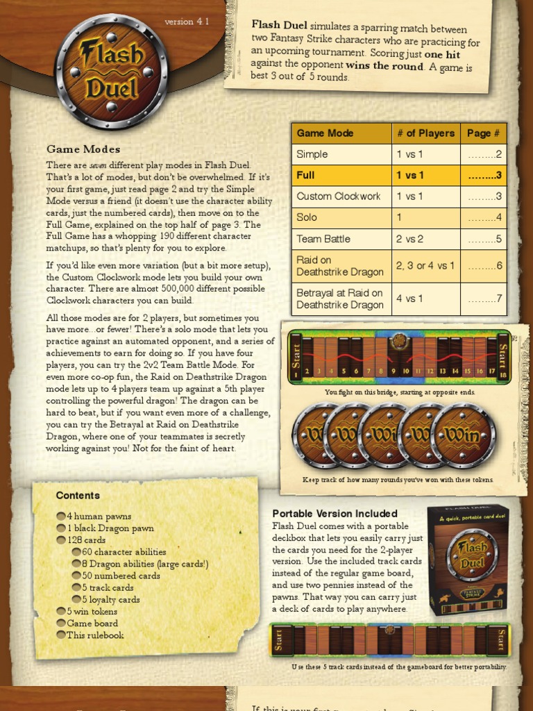 Flash Duel 2nd Ed Rulebook4-1 | PDF | Faq | Gaming
