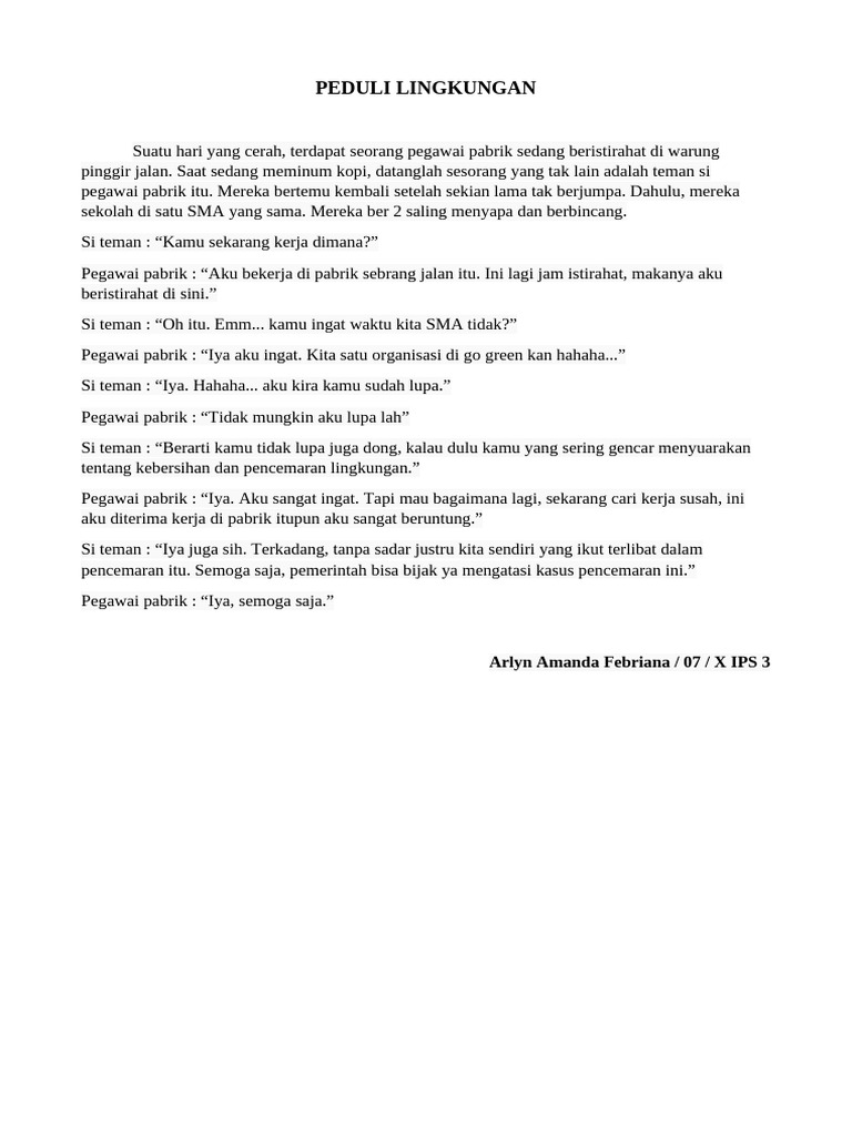 Teks Anekdot (Arlyn Amanda Febriana, 07, X Ips 3) | PDF