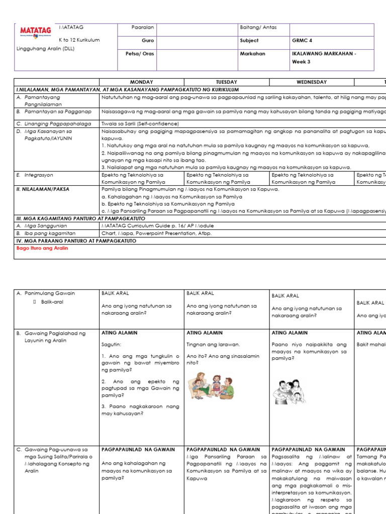DLL GMRC G4 Q2 W3 | PDF