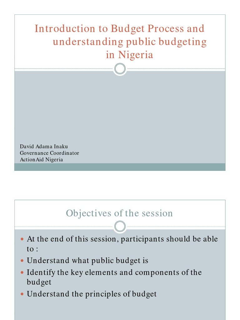 Introduction To Understanding Public Budget Process | PDF | Government ...