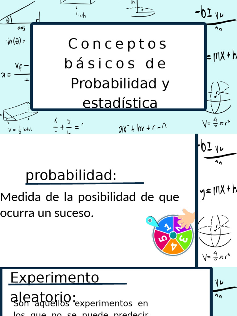 Progresion 1. Conceptos Basicos de Probabilidad y Estadistica | PDF