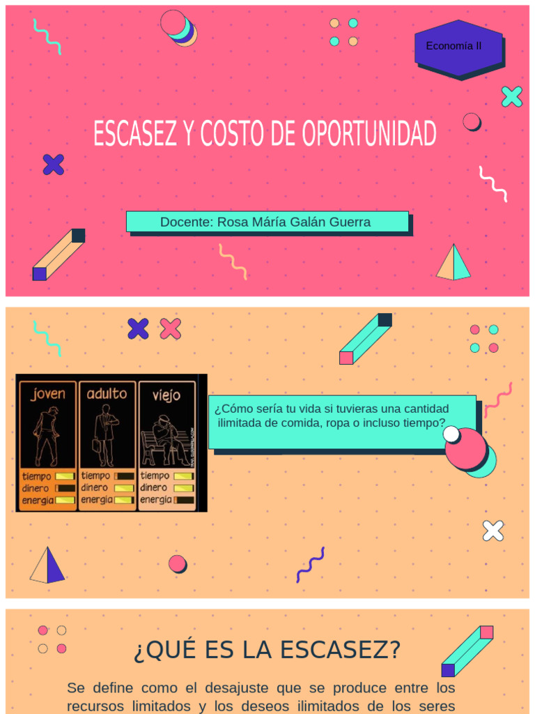 Escasez y Costo de Oportunidad | PDF | Costo de oportunidad | Alimentos