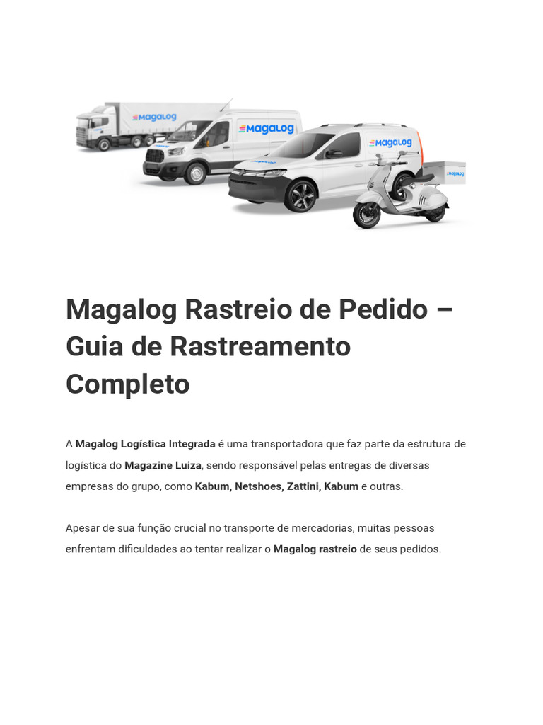 Guia de Rastreio Magalog: Como Funciona | PDF | Triagem (Medicina ...