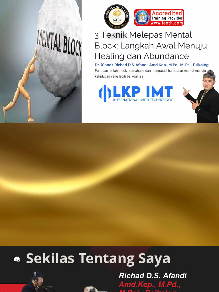 3 Teknik Melepas Mental Block | PDF