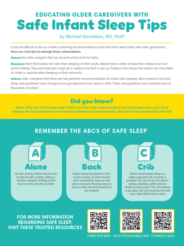 Ohio AAP Pampers Safe Infant Sleep Tips | PDF | Infants | Human Life Stages