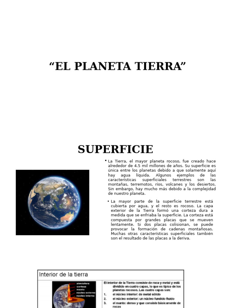 El Planeta Tierra | PDF