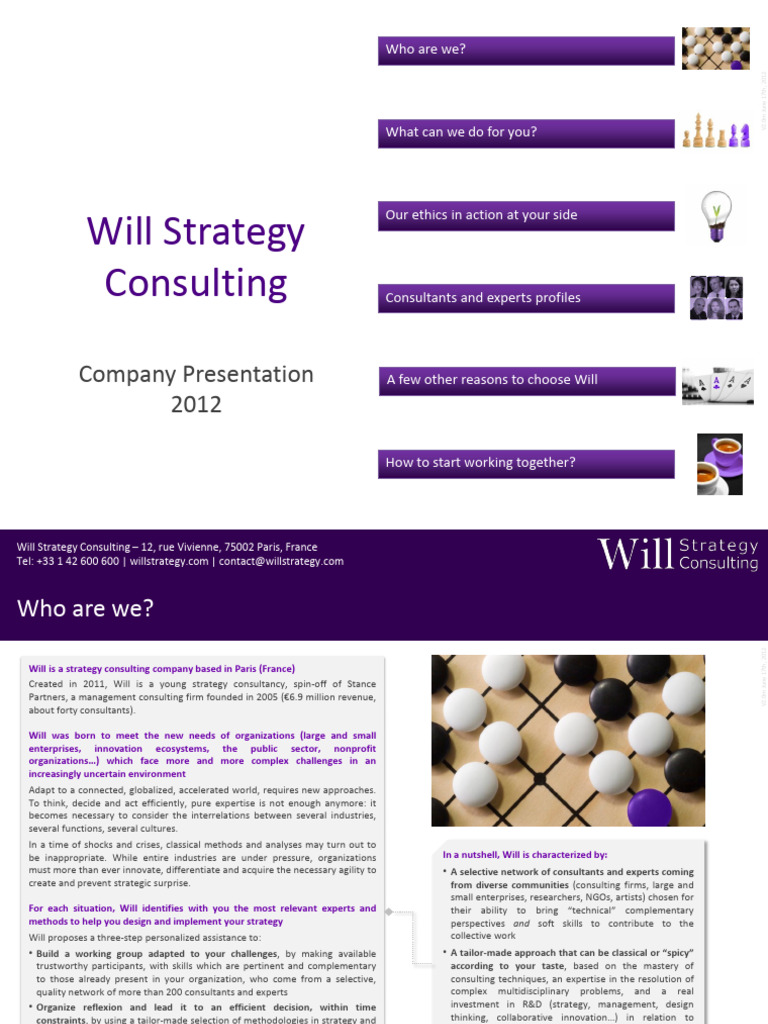 2012 Will Presentation en | PDF | Business