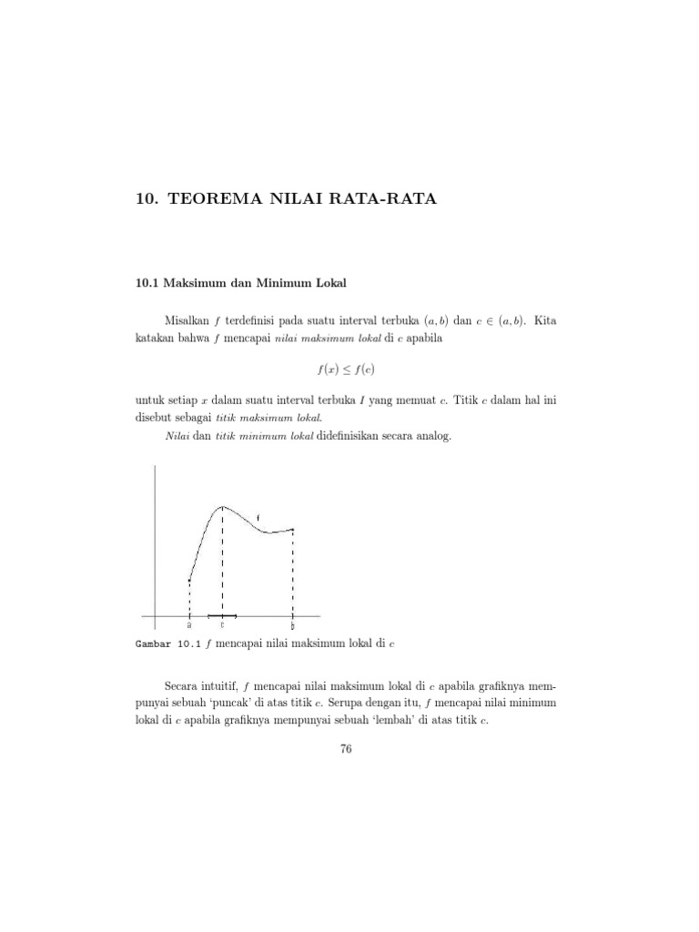 Teorema Nilai Rata-Rata | PDF