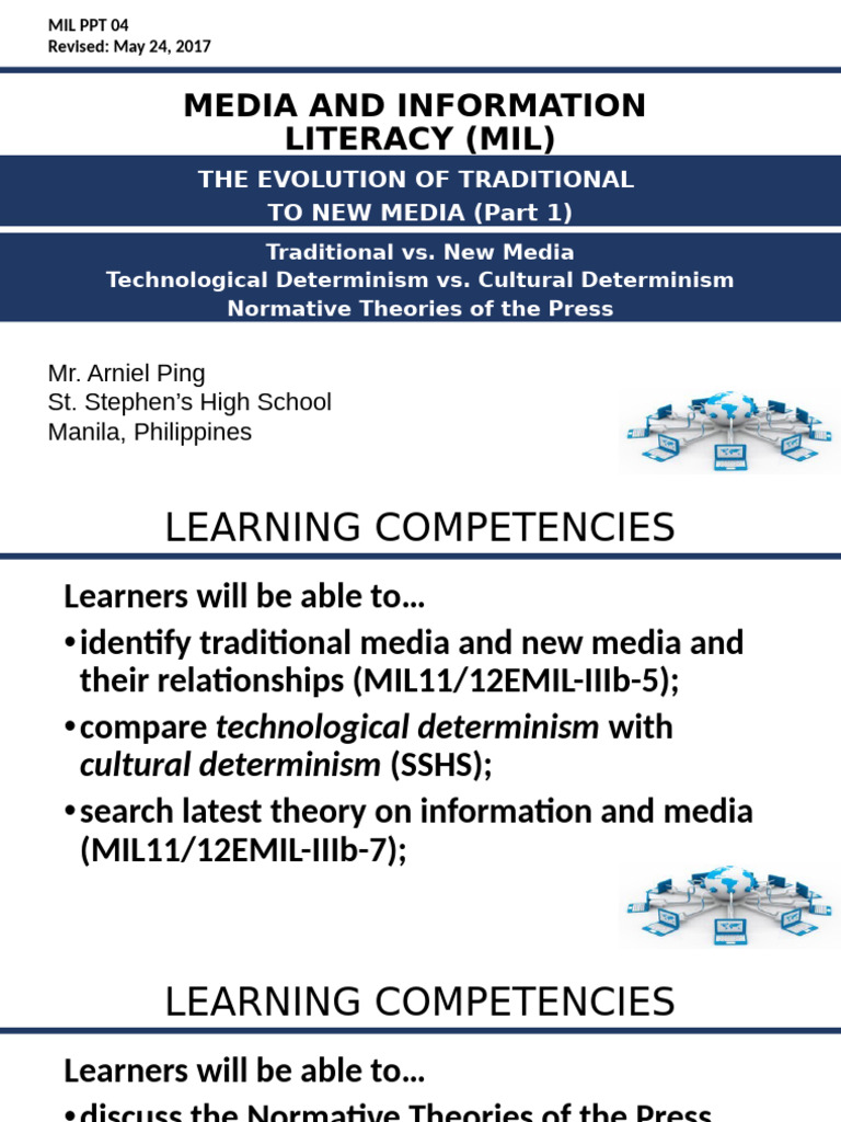 Traditional vs. New Media Literacy Guide | PDF | Human Communication ...