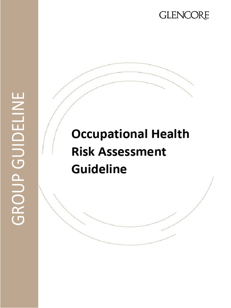 Occupational Health Risk Assessment Guideline (ENG) | PDF ...