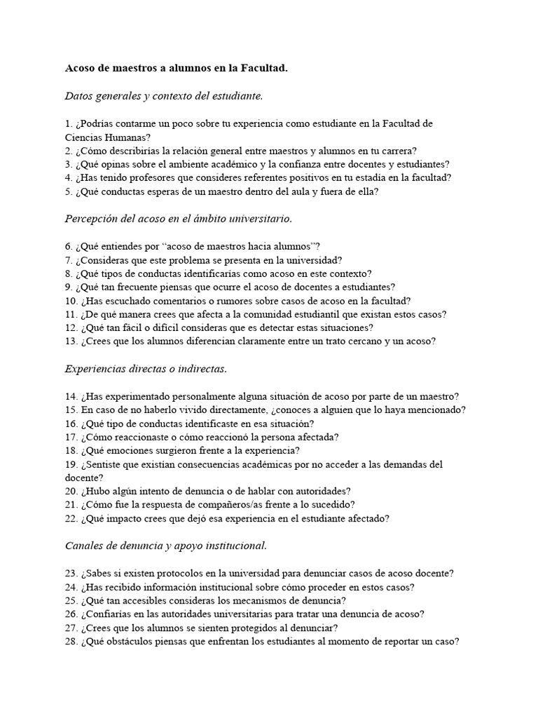 ENTREVISTA SEMI ESTRUCTURADA (1) | PDF | Maestros | Experiencia