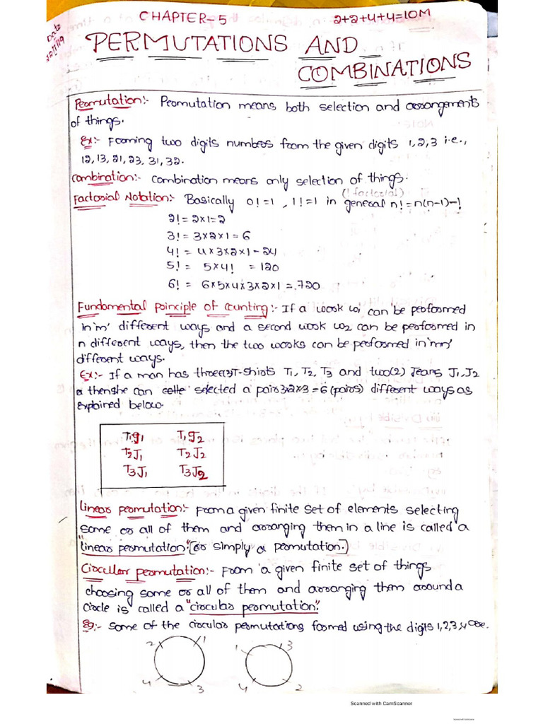 Permutations & Combinations | PDF