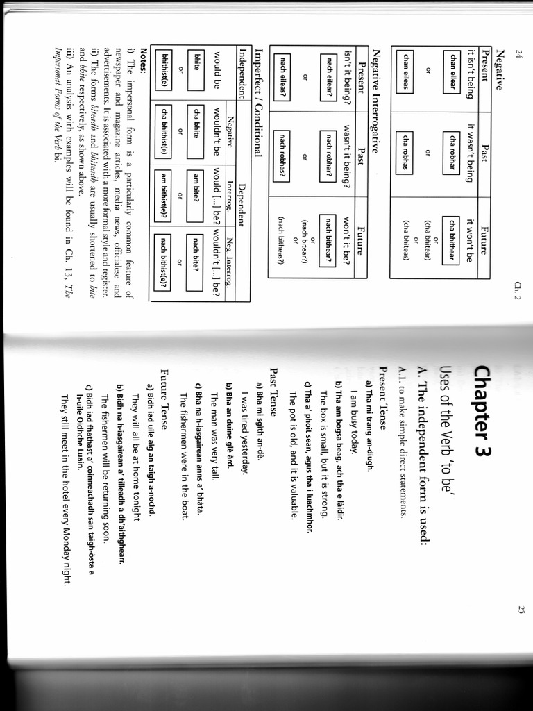 Scottish Gàidhlig Verbs 2 | PDF