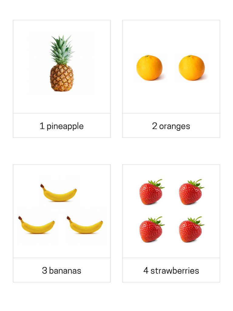 Counting Fruit | PDF