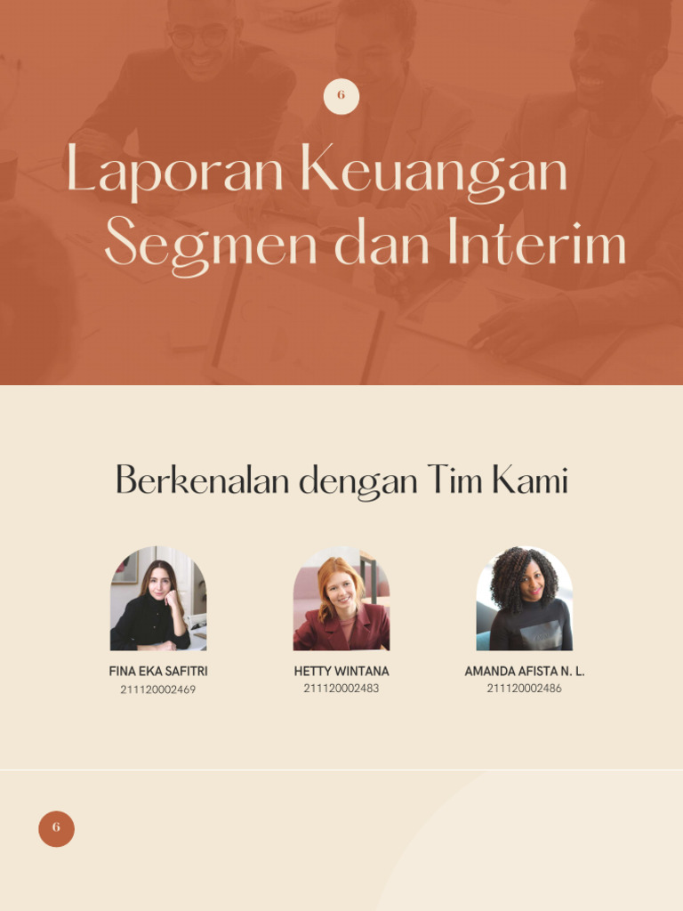 Laporan Keuangan Interim dan Segmen Operasi | PDF