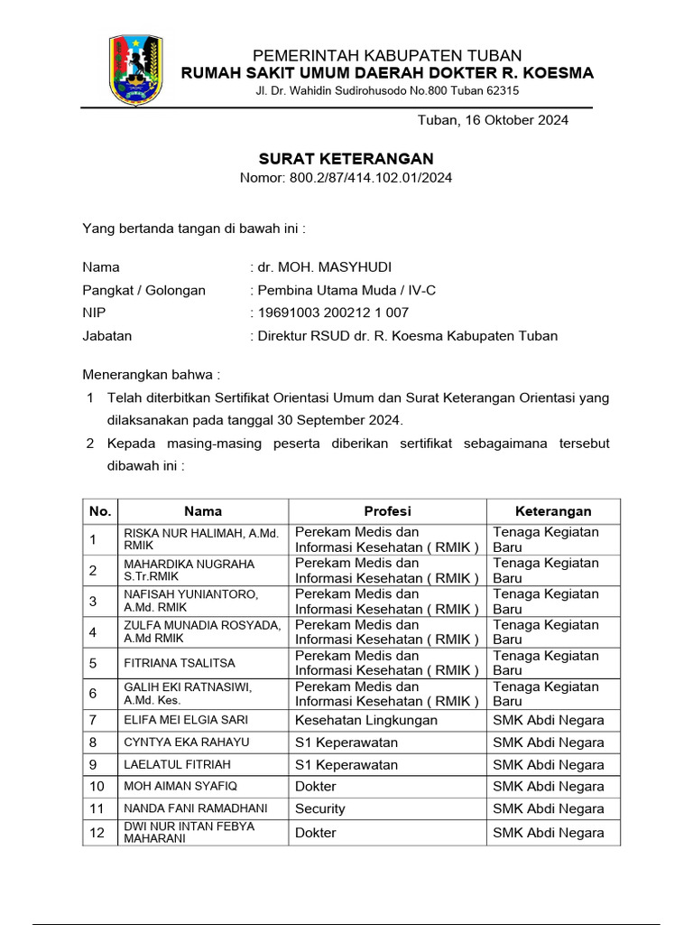20241016074427sertifikat Orientasi Umum SMK Abdi Negara, THL, Ambulan ...