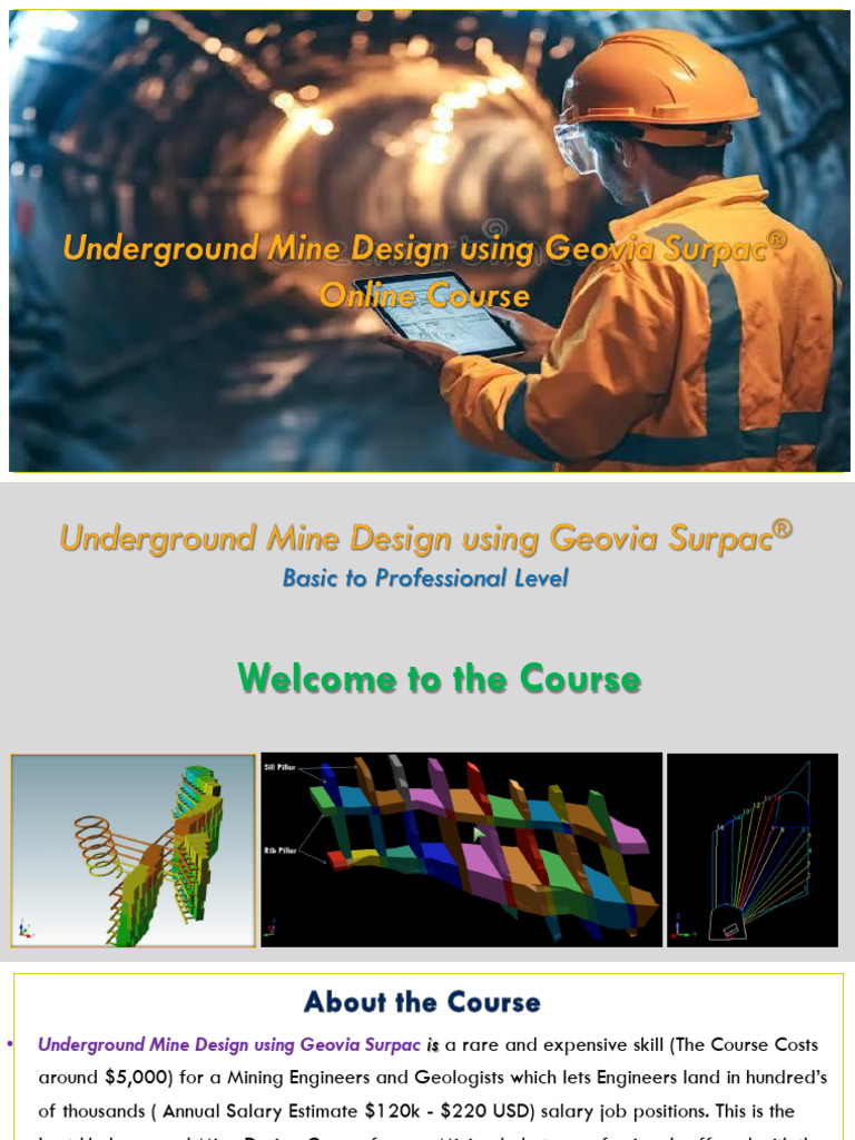 Underground Mine Design Online Course Information Kit 1750598657 | PDF