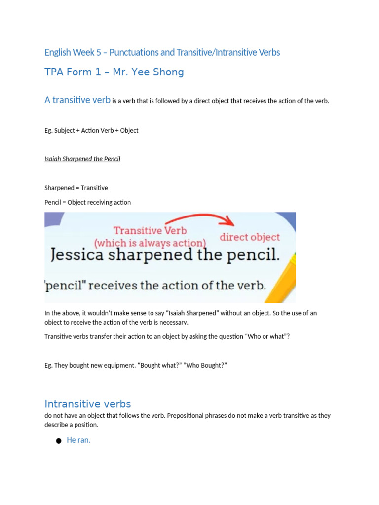 English Grammar Verbs and Punctuation | PDF | Comma | Verb