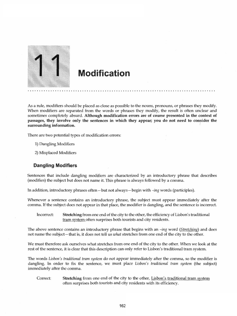 Understanding Modifier Errors in Writing | PDF | Language Mechanics ...