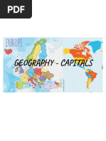 European Capitals Alphabetical List | PDF