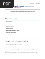 Board of Review Questions | PDF | Scouting | Youth Movements
