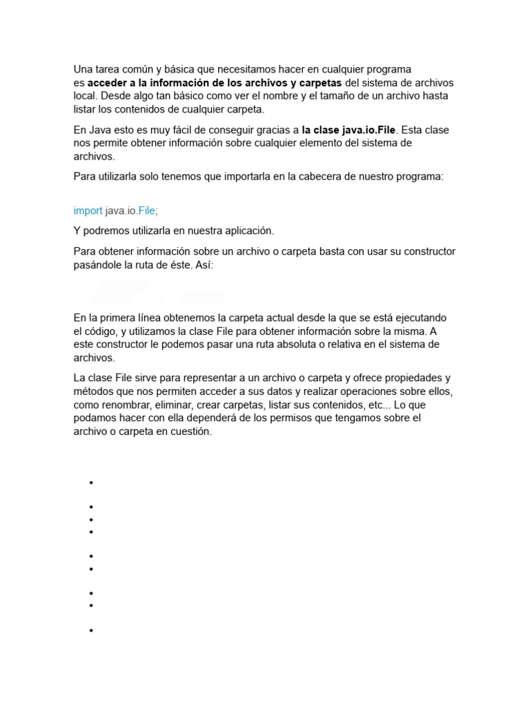 Carpetas en Java Con Base en Codigo | PDF | Archivo de computadora ...
