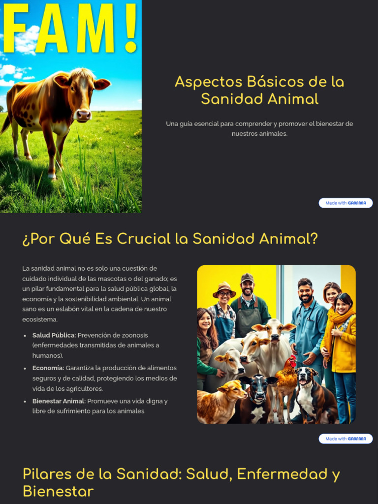 Aspectos Basicos de La Sanidad Animal | PDF