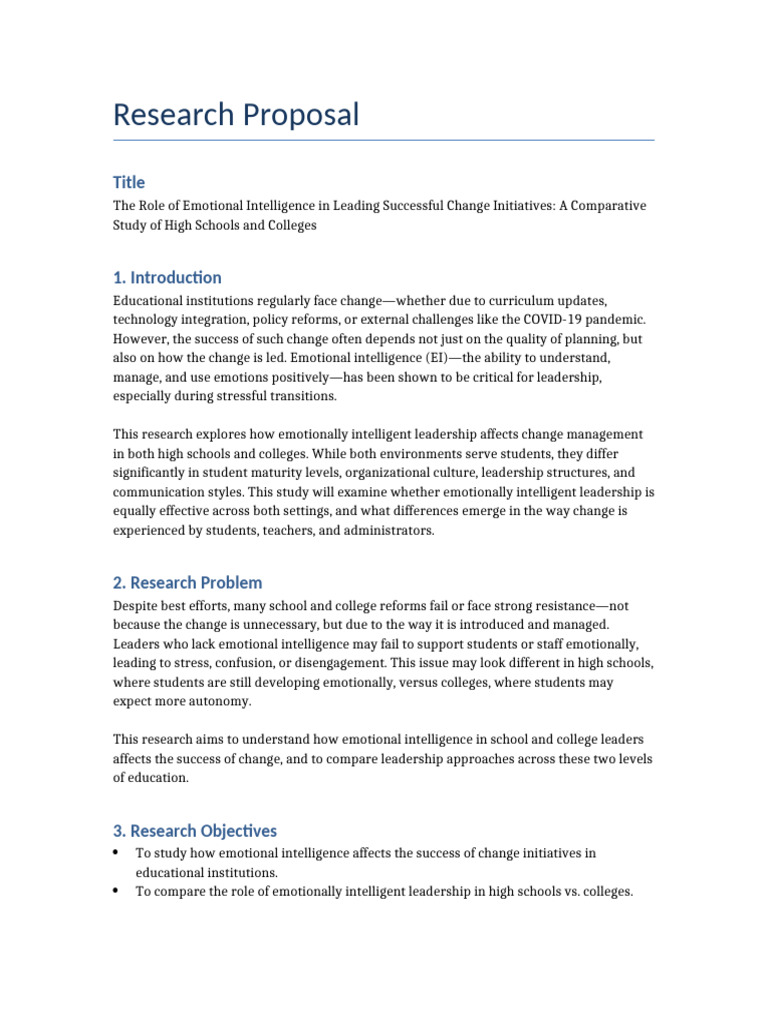 Emotional Intelligence in Educational Leadership | PDF | Emotional ...