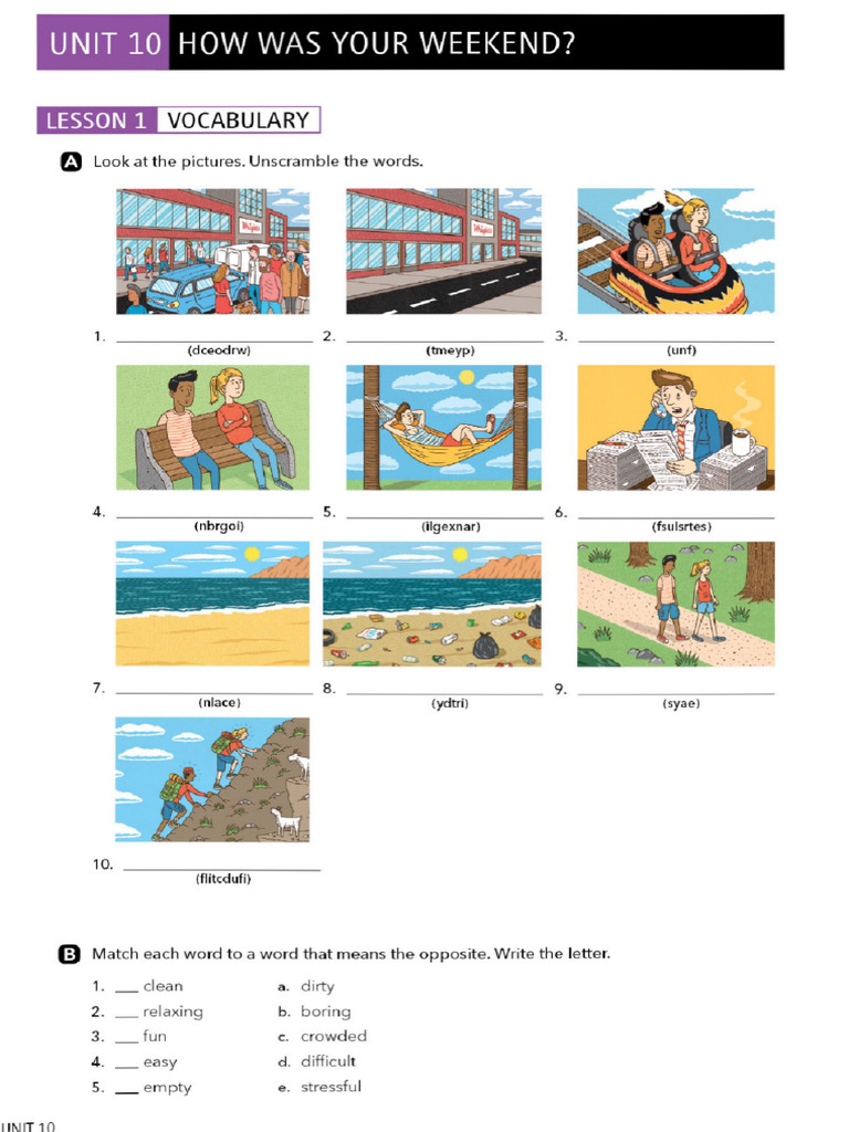 Lesson 1 Unit 10 | PDF