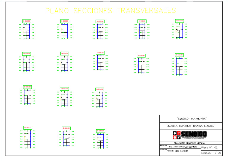 Plano Secciones Transversales | PDF