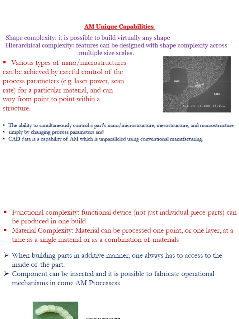 Additive Manufacturing Capabilities Overview | PDF