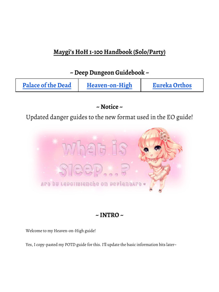 Maygi S HoH 1 100 Handbook Solo Party | PDF