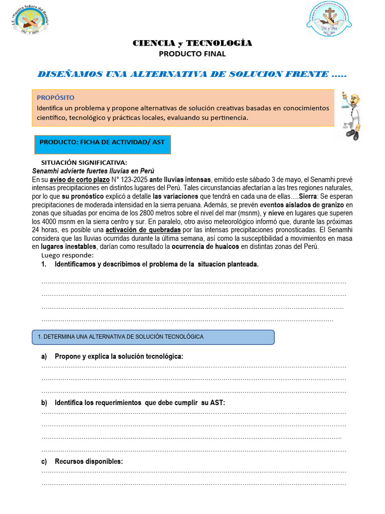 Diseña Su Ast - Modelo - Producto Final | PDF | Perú | Precipitación
