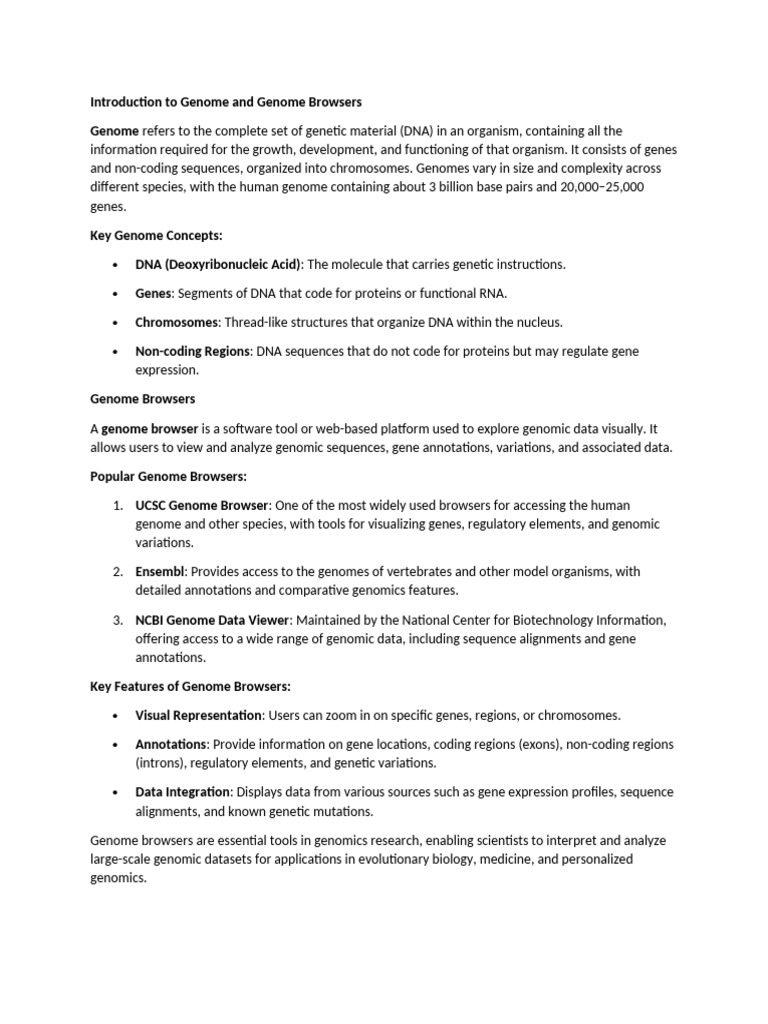 Understanding Genomes and Browsers | PDF | Gene | Open Reading Frame