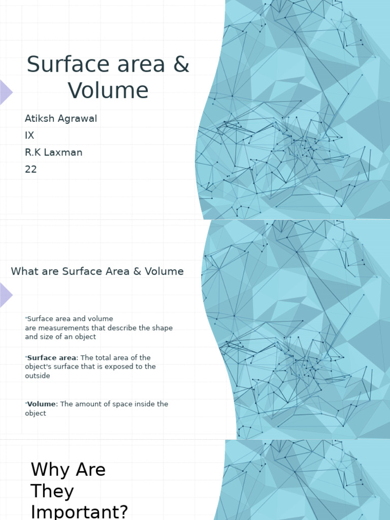 Surface Area and Volume Explained | PDF
