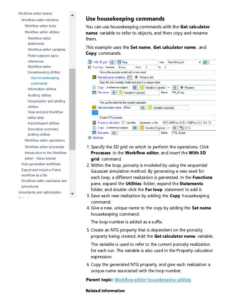 Use Housekeeping Commands | PDF