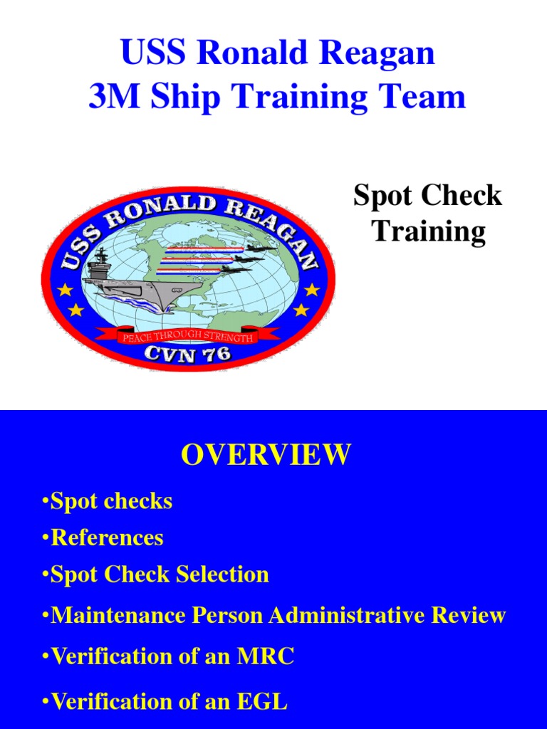 Spot Check Training1 | Dangerous Goods | Verification And Validation
