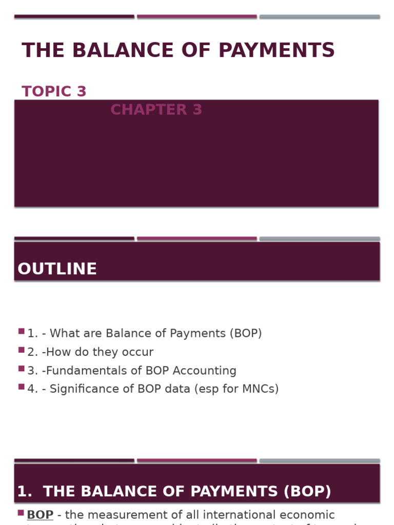 Understanding Balance of Payments (BOP) | PDF | Debits And Credits ...