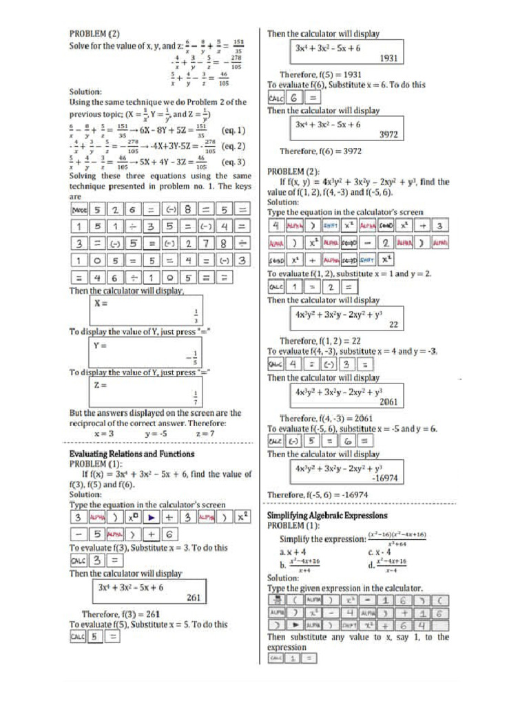 Casio Notes | PDF