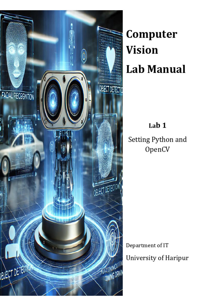 Lab 1 Setting Pyton OpenCV | PDF