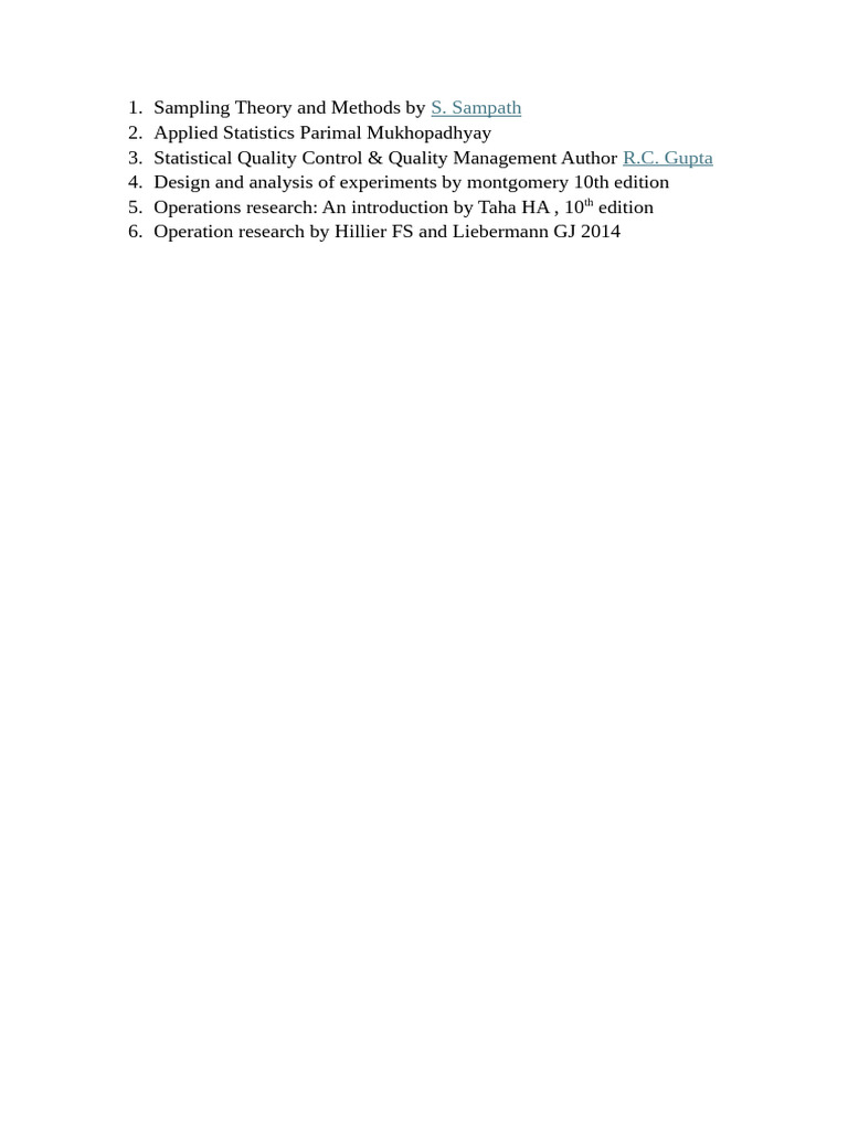 Best Statistical Books | PDF