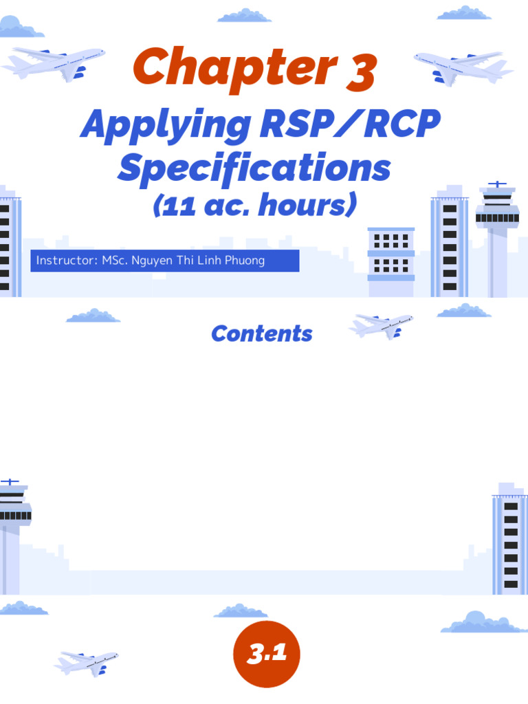 Chapter 3 - Applying An RCP - RSP Specification - Sttu | PDF | Aviation