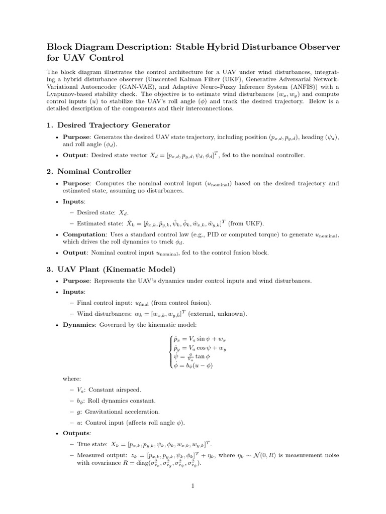 Block Diagram Description | PDF | Kalman Filter | Applied Mathematics
