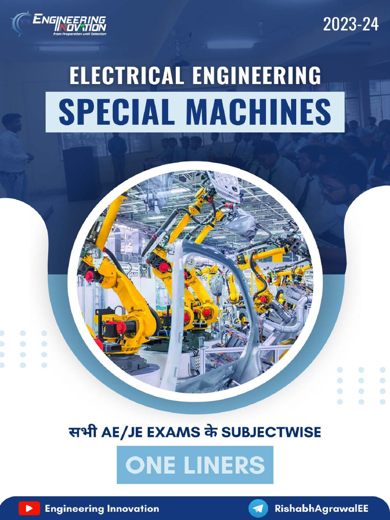 Special Machines in Electrical Engineering | PDF